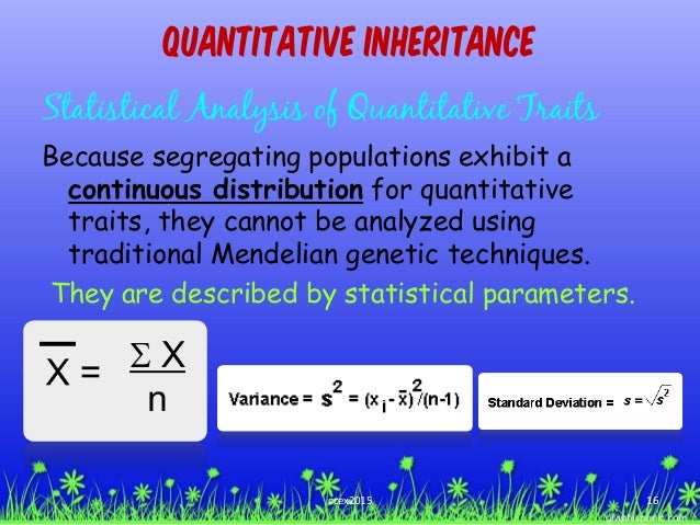 Genetics Quantitative Inheritance genetics-quantitative-inheritance
