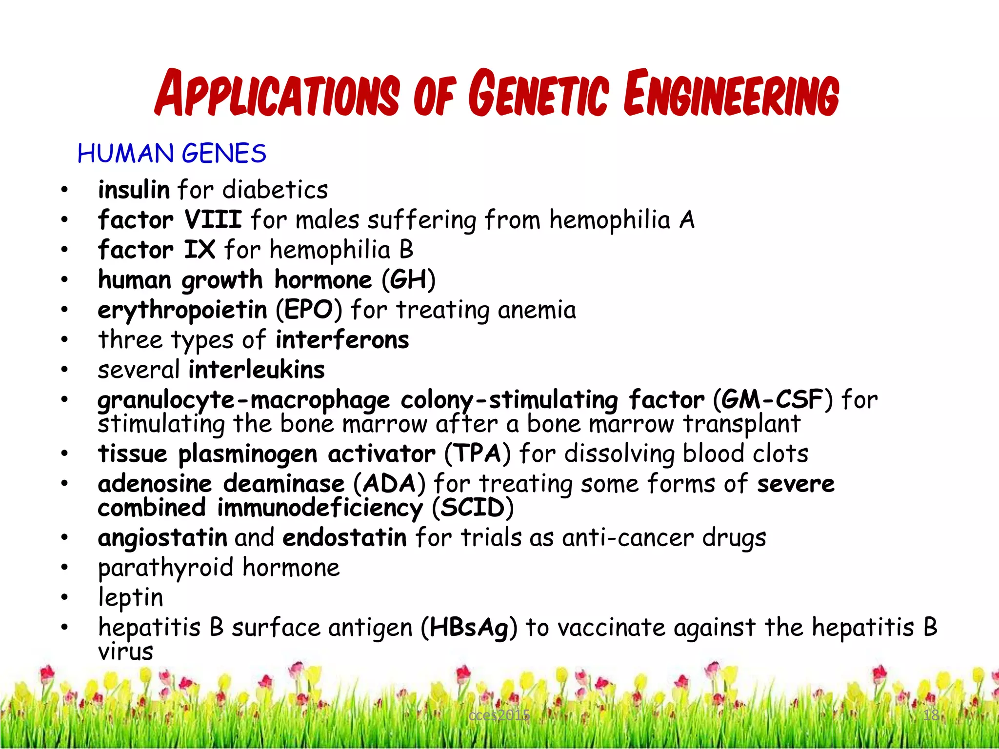 Genetic Engineering and Biotechnology | PDF