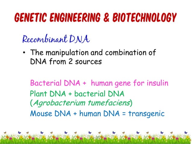 Genetic Engineering and Biotechnology | PDF