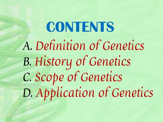 General Genetics Lec 1 | PDF | Genetics | Science