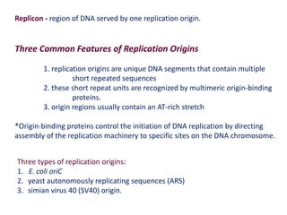 Bio108 Cell Biology lec 5 DNA REPLICATION, REPAIR and RECOMBINATION | PPTX