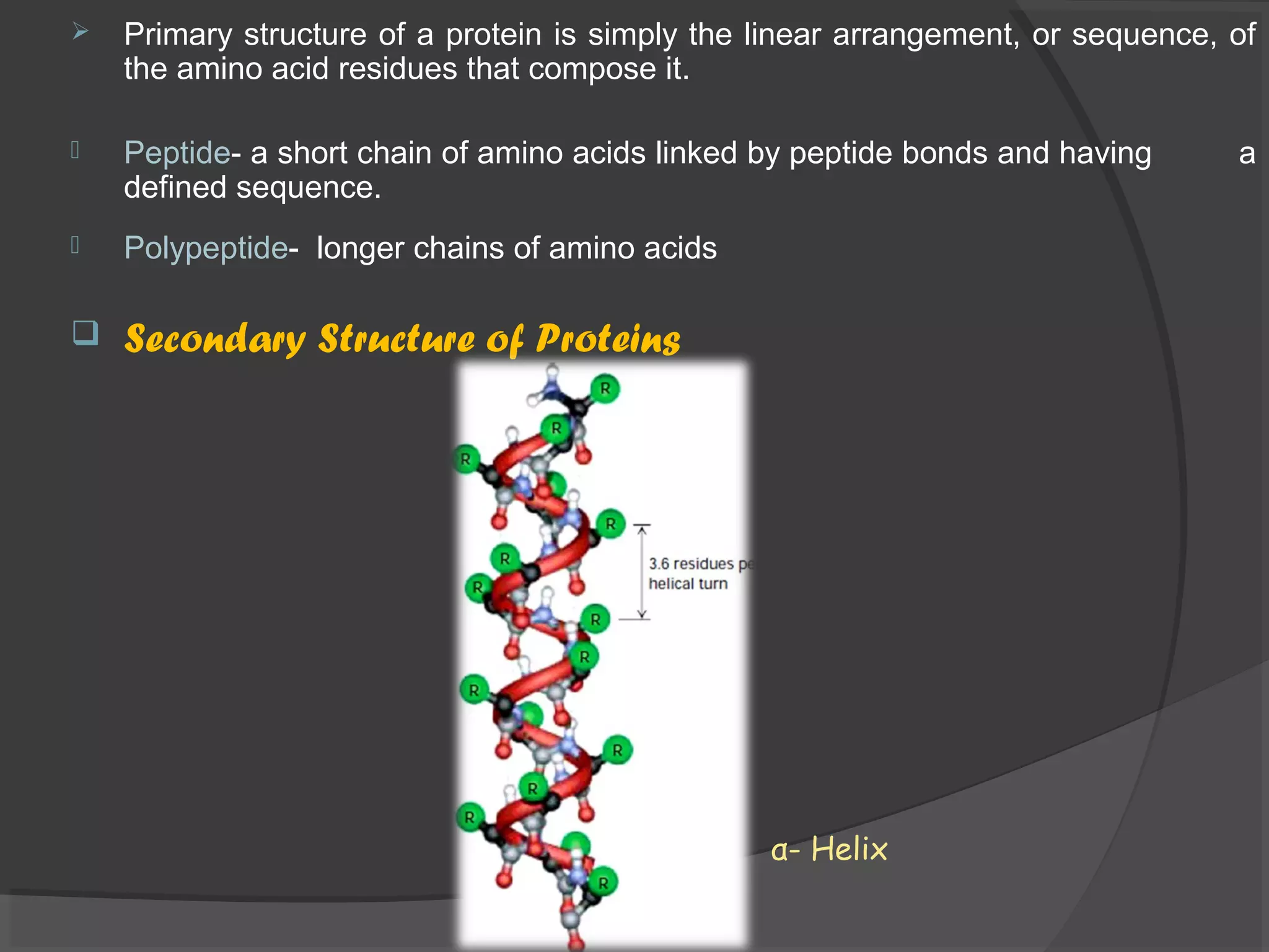 Bio108 Cell Biology lec7b PROTEIN STRUCTURE AND FUNCTION | PPT