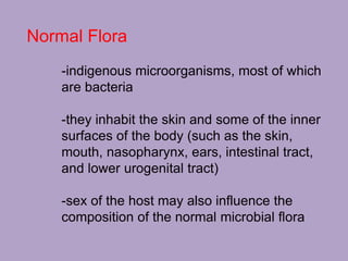 Microbiology Bio 127 Normal Flora of the Human Body | PPTX