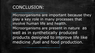 MICRO ORGANISMS,TYPES AND THEIR GROWTH | PPTX