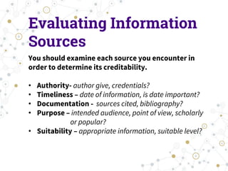 Bio 150 Information Sources in Biology | PPT