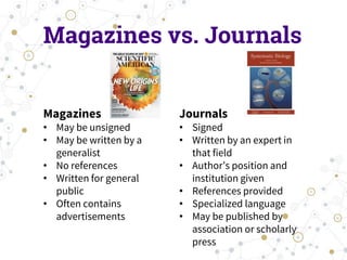 Bio 150 Information Sources in Biology | PPTX