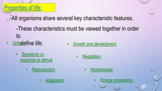 Bio 1 Biology and Properties of life.pptx