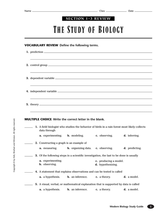 Modern Biology | PDF | Biological Sciences | Science