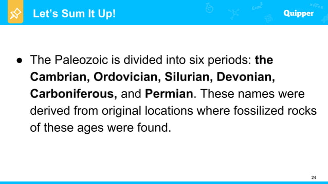 Life during the Precambrian and Paleozoic Period | PPTX | Geology | Science