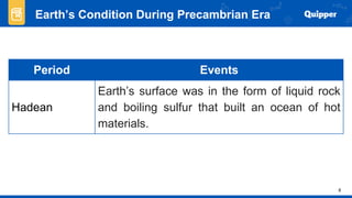 Life during the Precambrian and Paleozoic Period | PPTX