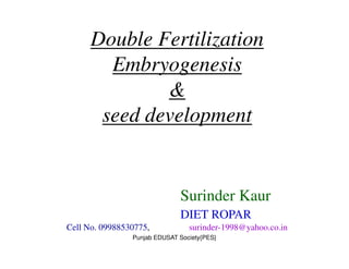 Botany notes double fertilization........ | PDF