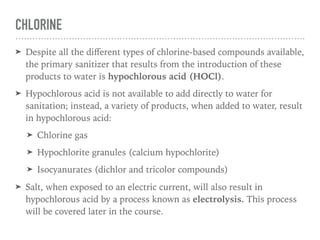 BIO201: Chlorine Chemistry | PPT