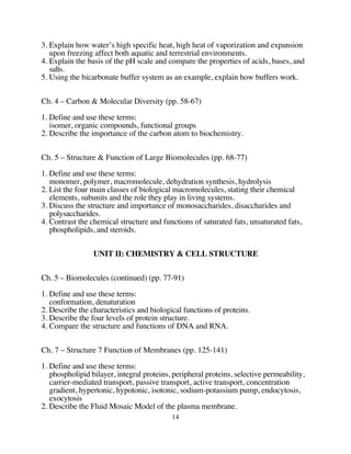 Bio 201 course information syllabus qcc | PDF