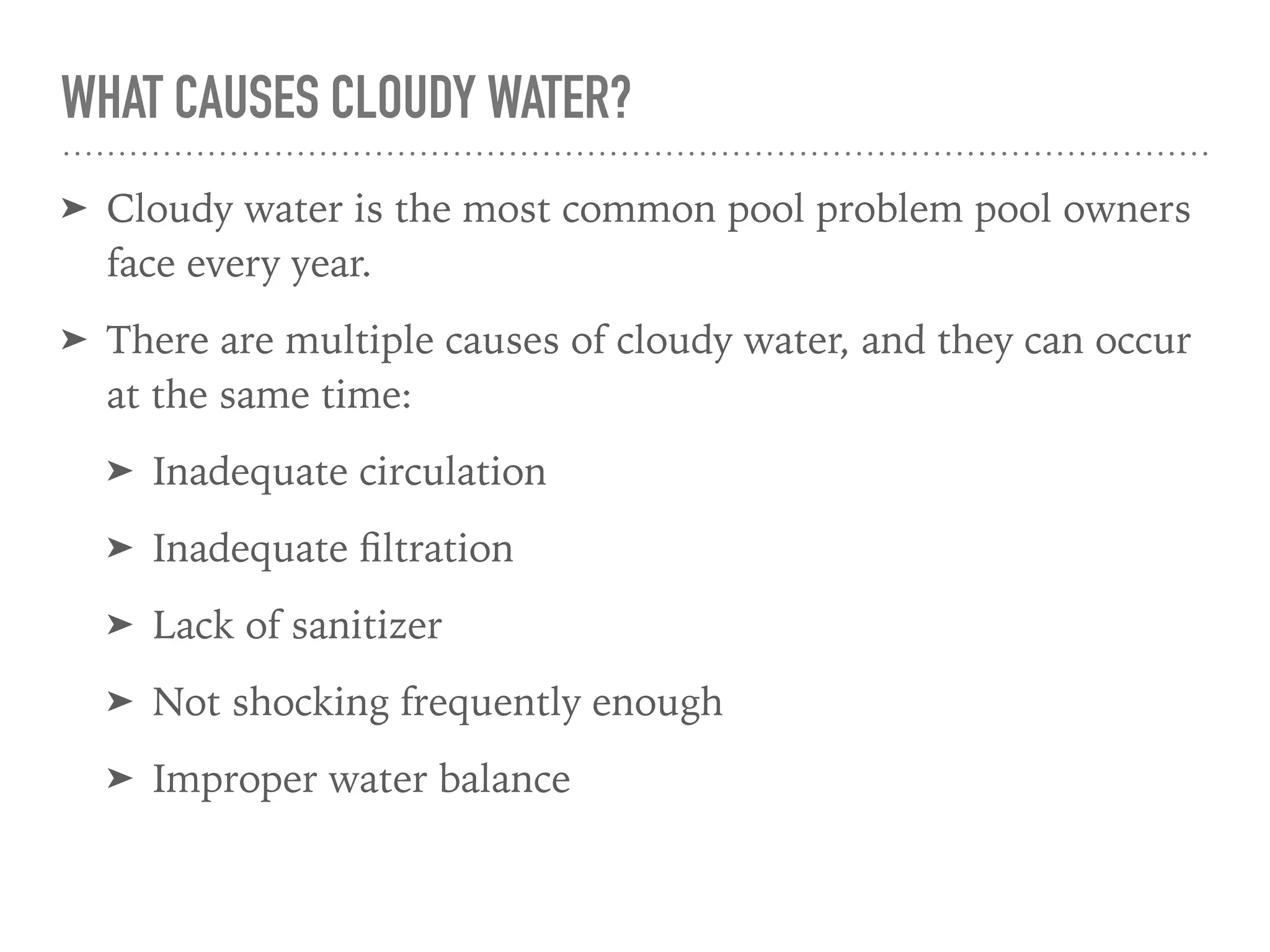 BIO203: Cloudy Water | PDF