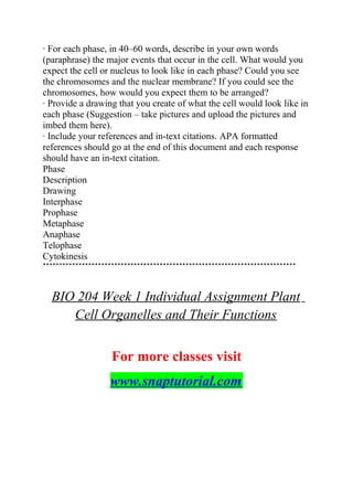 BIO 204 Effective Communication / snaptutorial.com