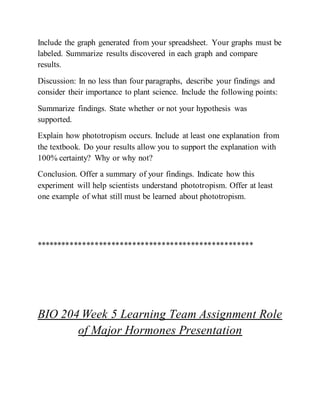 BIO 204 Technology levels--snaptutorial.com