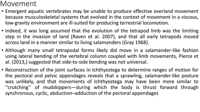 Morphological Adaptive Features of Life on Land by Vertebrates | PPT