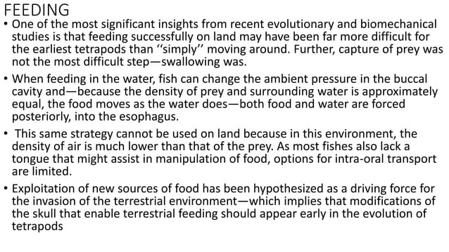 Morphological Adaptive Features of Life on Land by Vertebrates | PPT