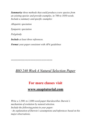 BIO 240 Exceptional Education - snaptutorial.com