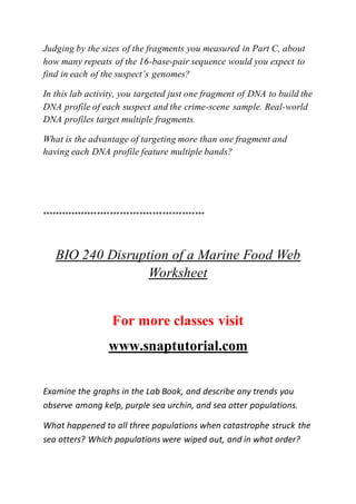 BIO 240 Exceptional Education - snaptutorial.com