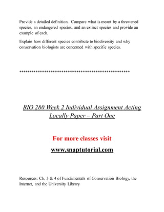 Bio 280 Enthusiastic Study / snaptutorial.com