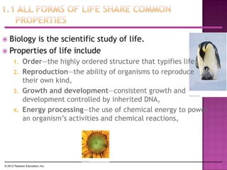 Bio 2 ch1 Notes | PPTX