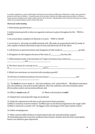 Plant structure and growth 1 | DOC