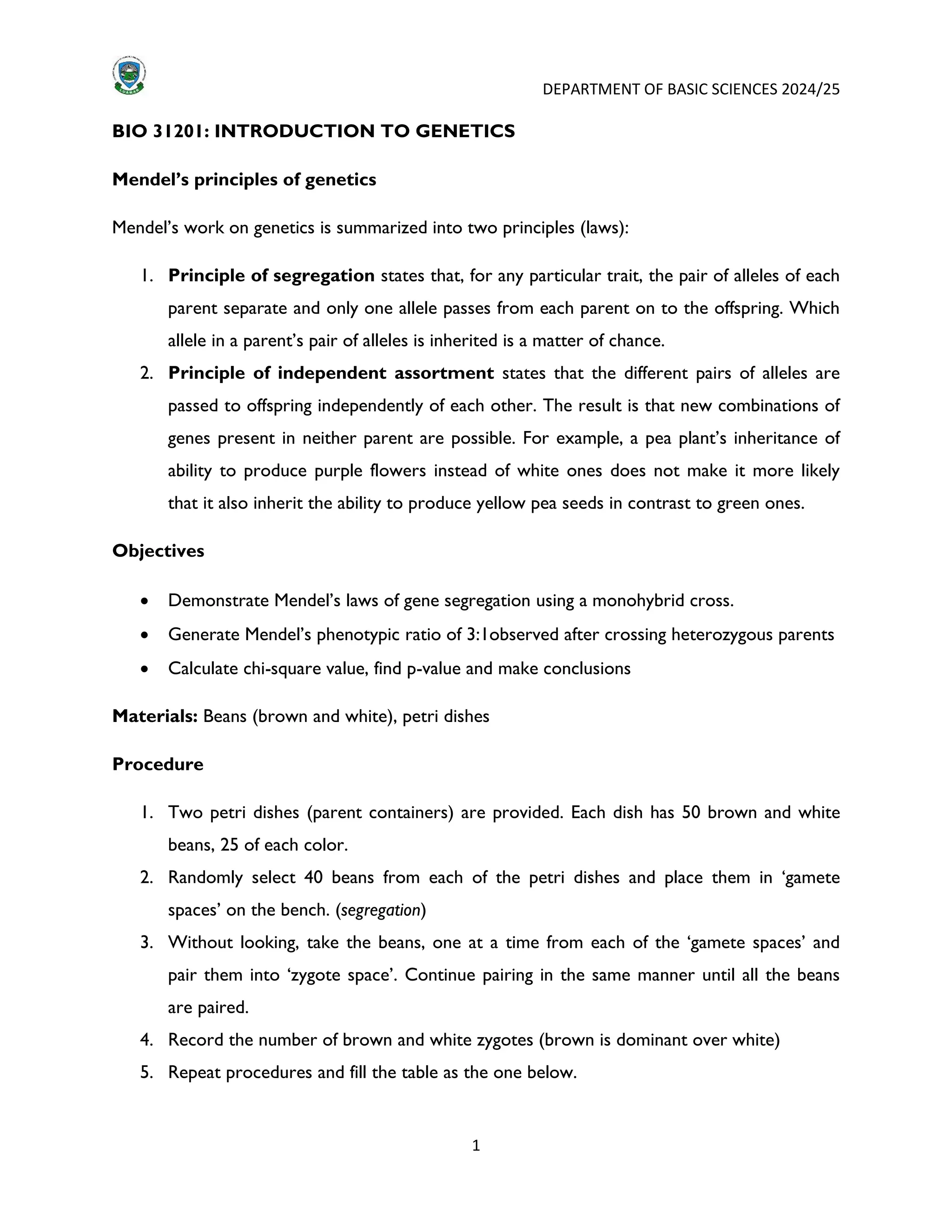 BIO 31201 Genetics Practical Assignment 2025 odl.pdf