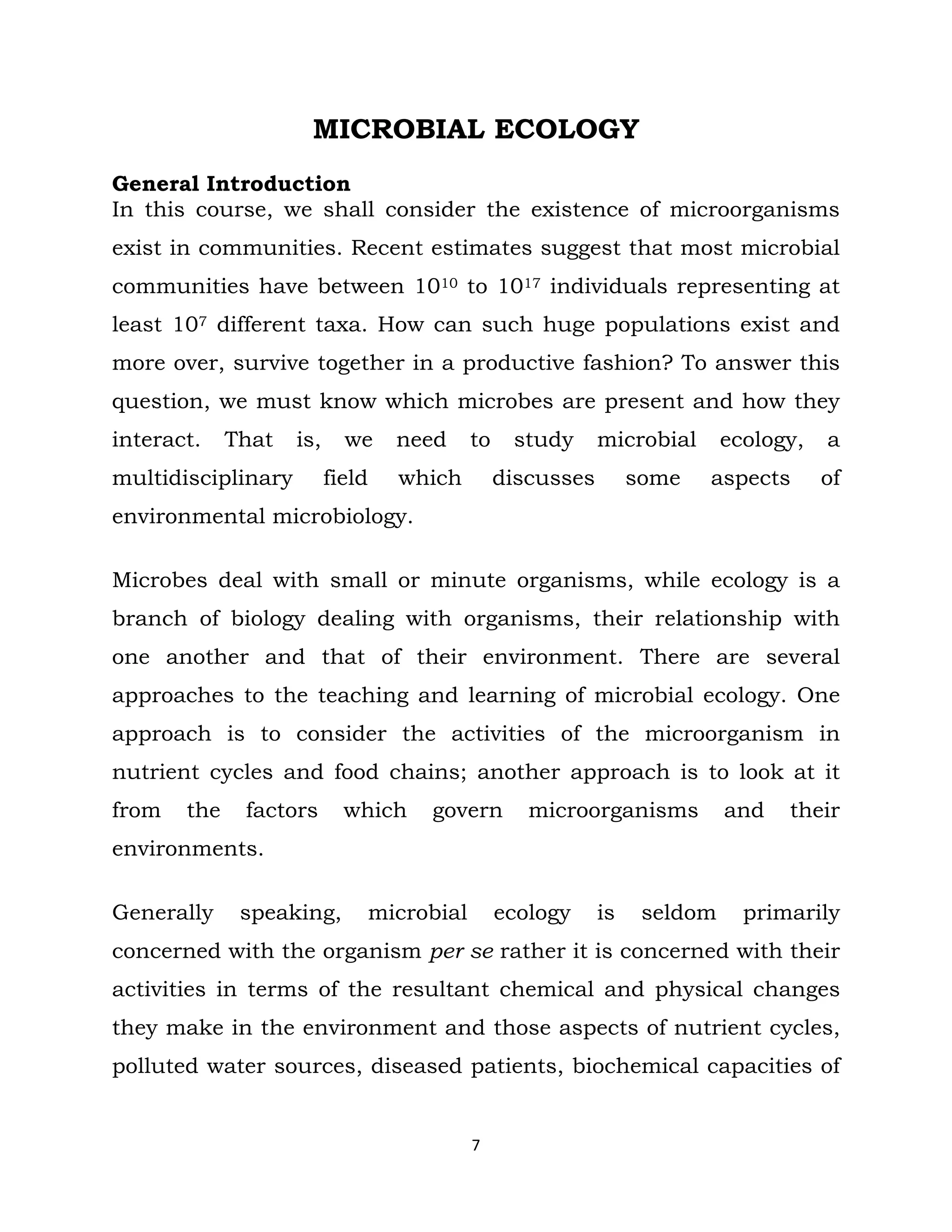 Microbial Ecology | PDF