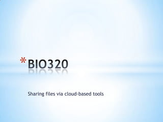 Bio320 slideshare | PPT