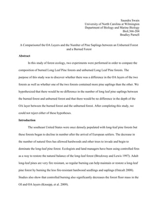 Lab Report Example Biology