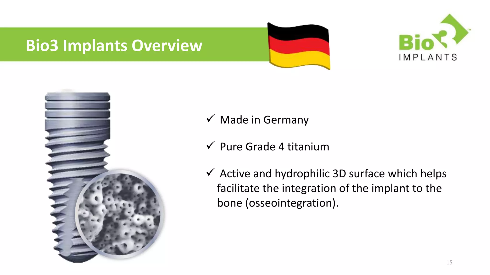 Bio3 Dental Implants Product 2018 Fresh and [Updated] | PPTX