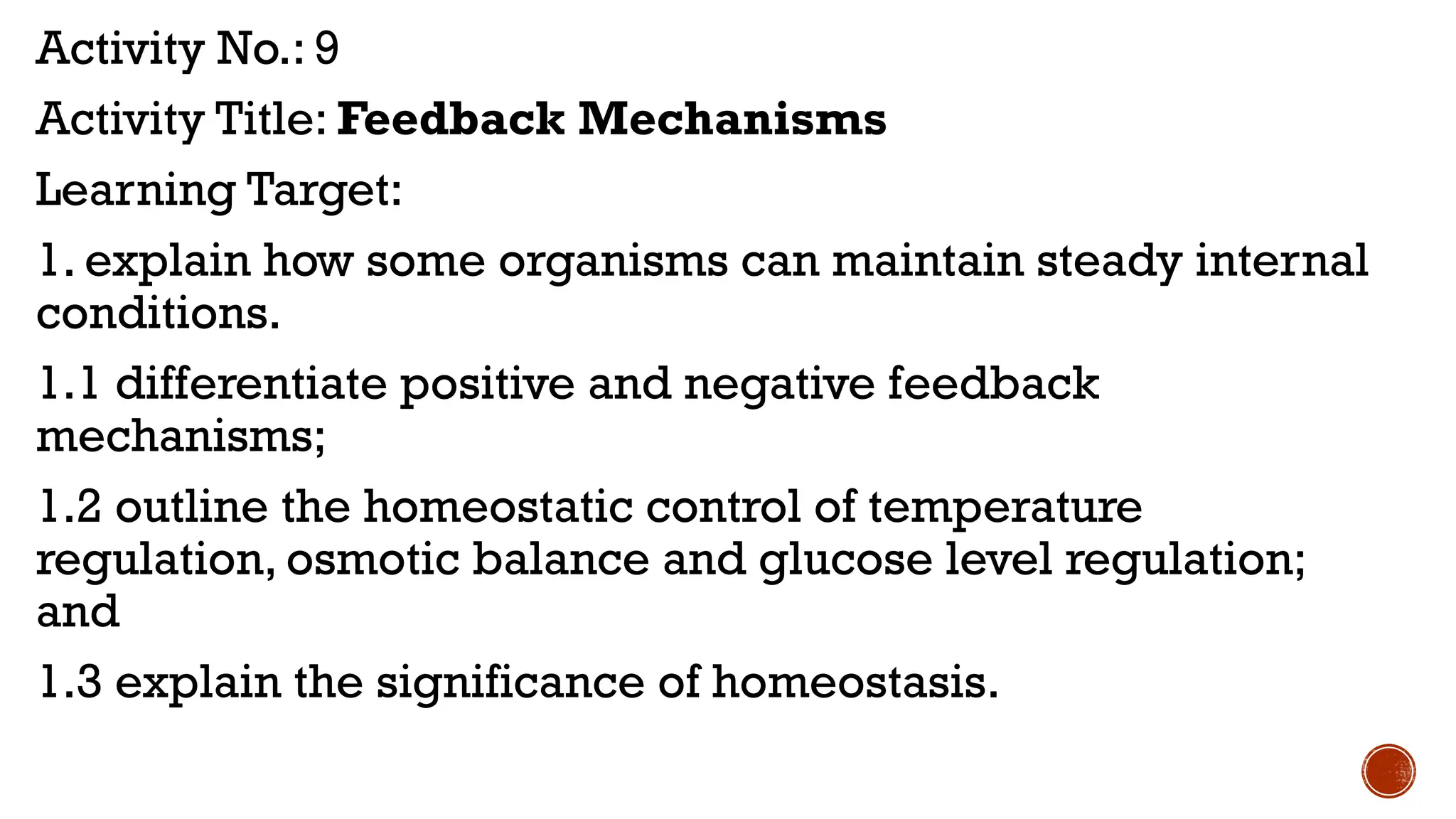 00000Activity 9 Feedback Mechanisms.pptx