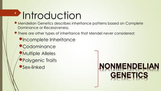 Biology 9 Non-Mendelian Genetics PowerPoint | PPT
