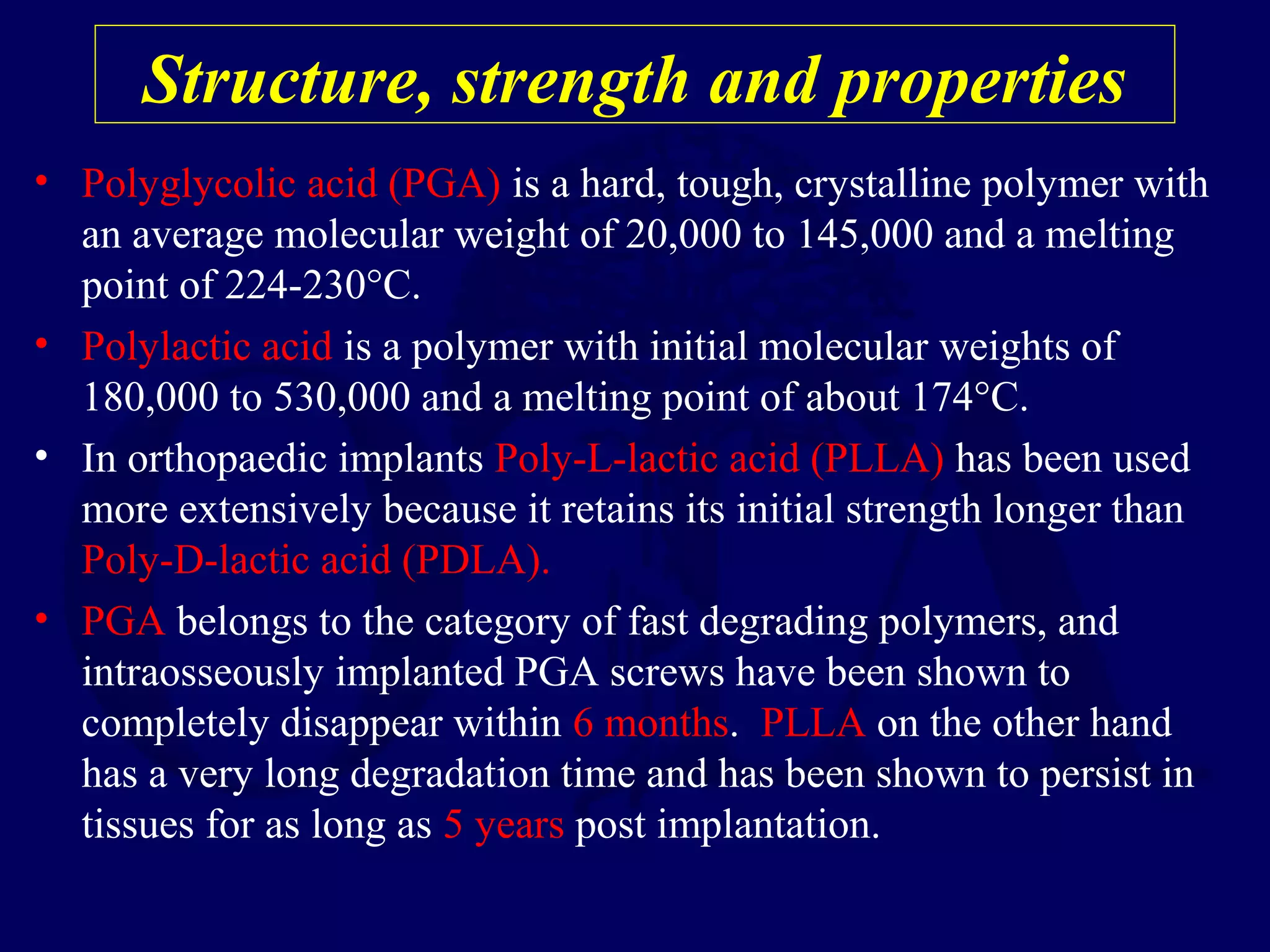 Bioabsorbable Implants in Orthopaedics - Dr Chintan N Patel | PPT