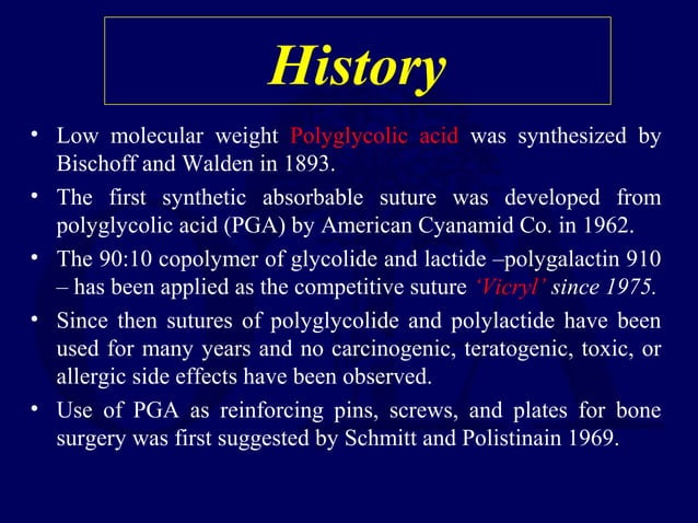 Bioabsorbable Implants in Orthopaedics - Dr Chintan N Patel | PPT