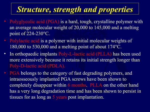 Bioabsorbable Implants in Orthopaedics - Dr Chintan N Patel | PPT