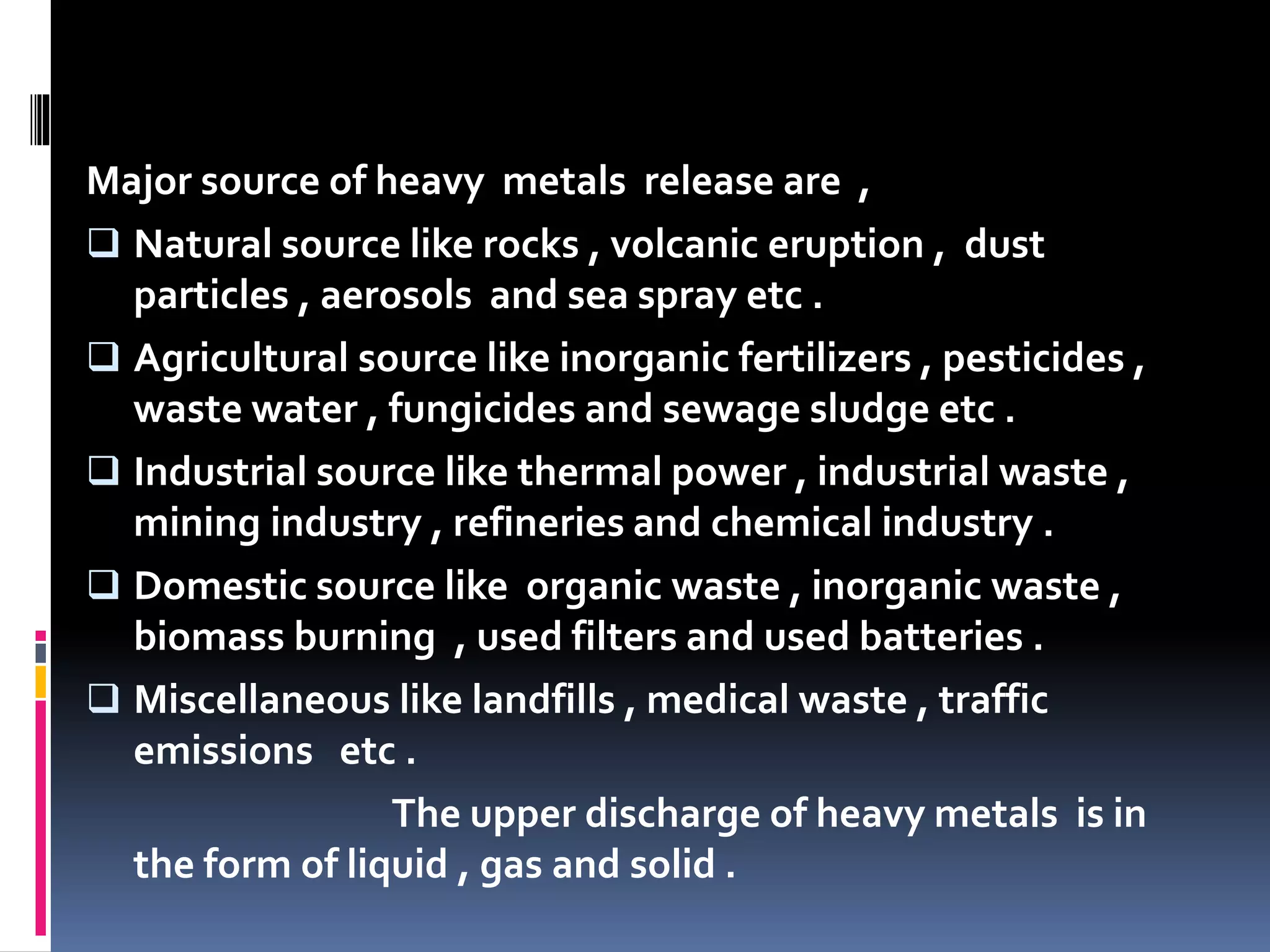 bioaccomulation of heavy metals.pptx | Chemistry | Science
