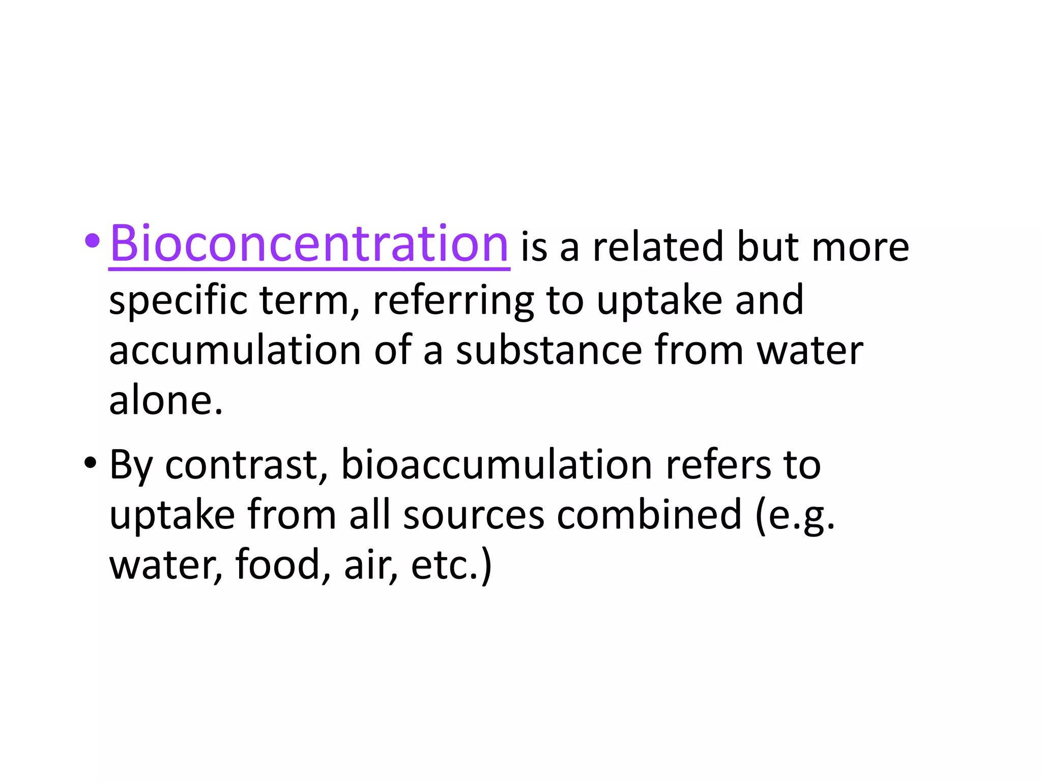 Bioaccumilation | PPTX