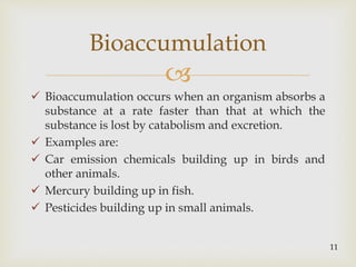 Bio-accumulation and-bio-magnification | PPTX