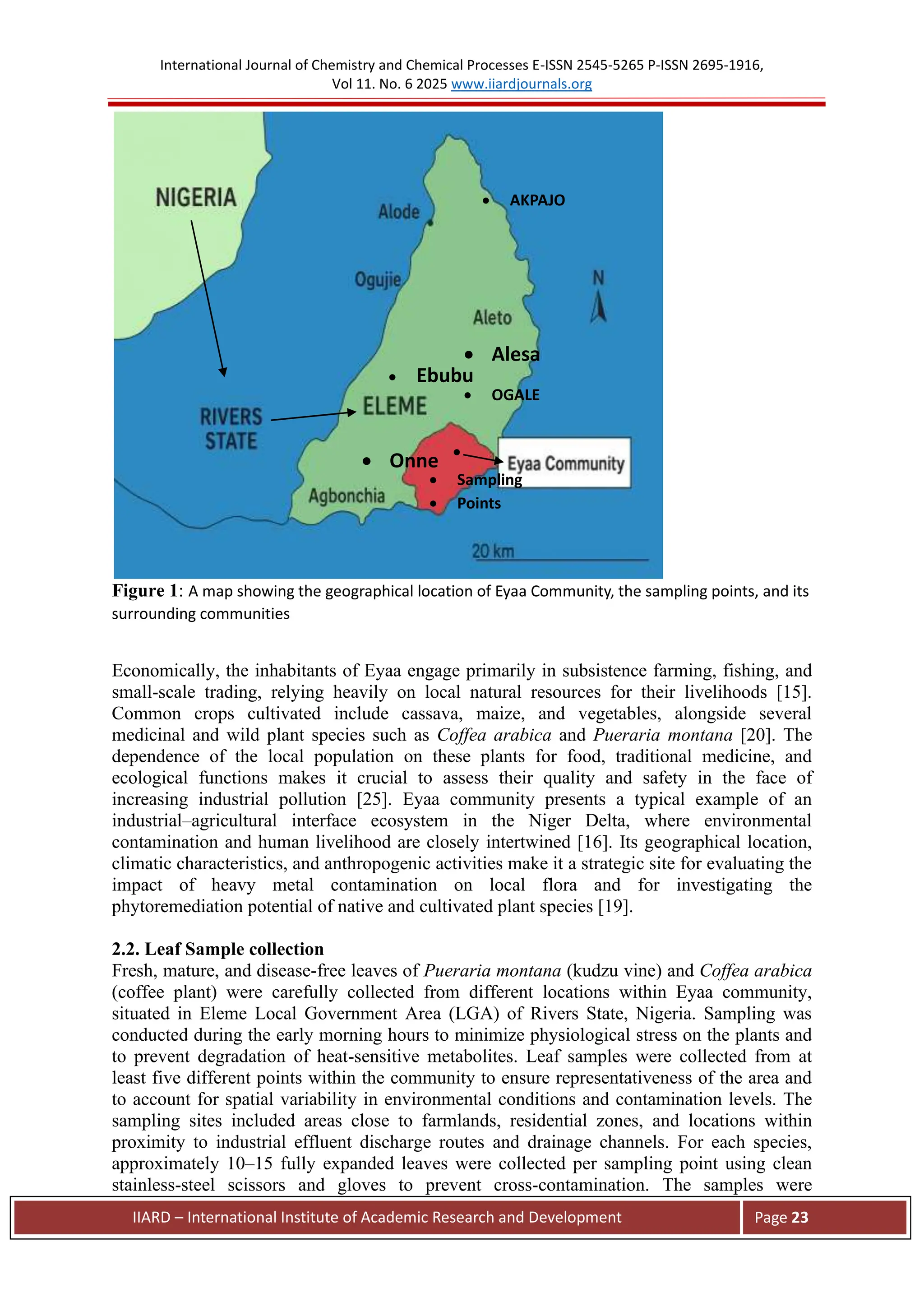 Bioaccumulation Potential and Phytochemical Profiling of Coffea arabica ...