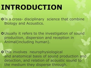 Bioacoustic | PPTX