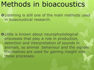 Bioacoustic | PPTX