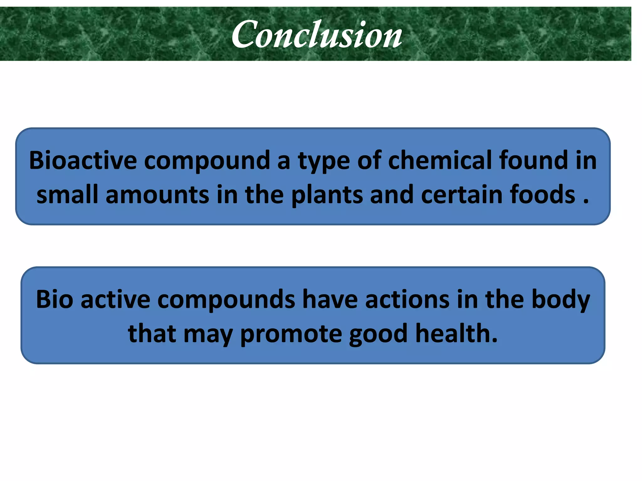 Bioactive compound in fruits and vegetables | PDF