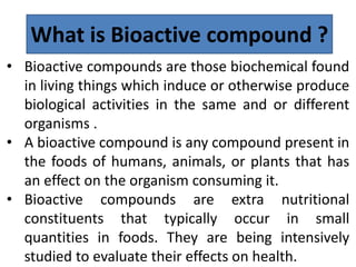 Bioactive compound in fruits and vegetables | PDF