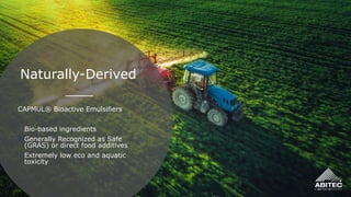 CAPMUL Multifunctional Bioactive Emulsifiers | PPT