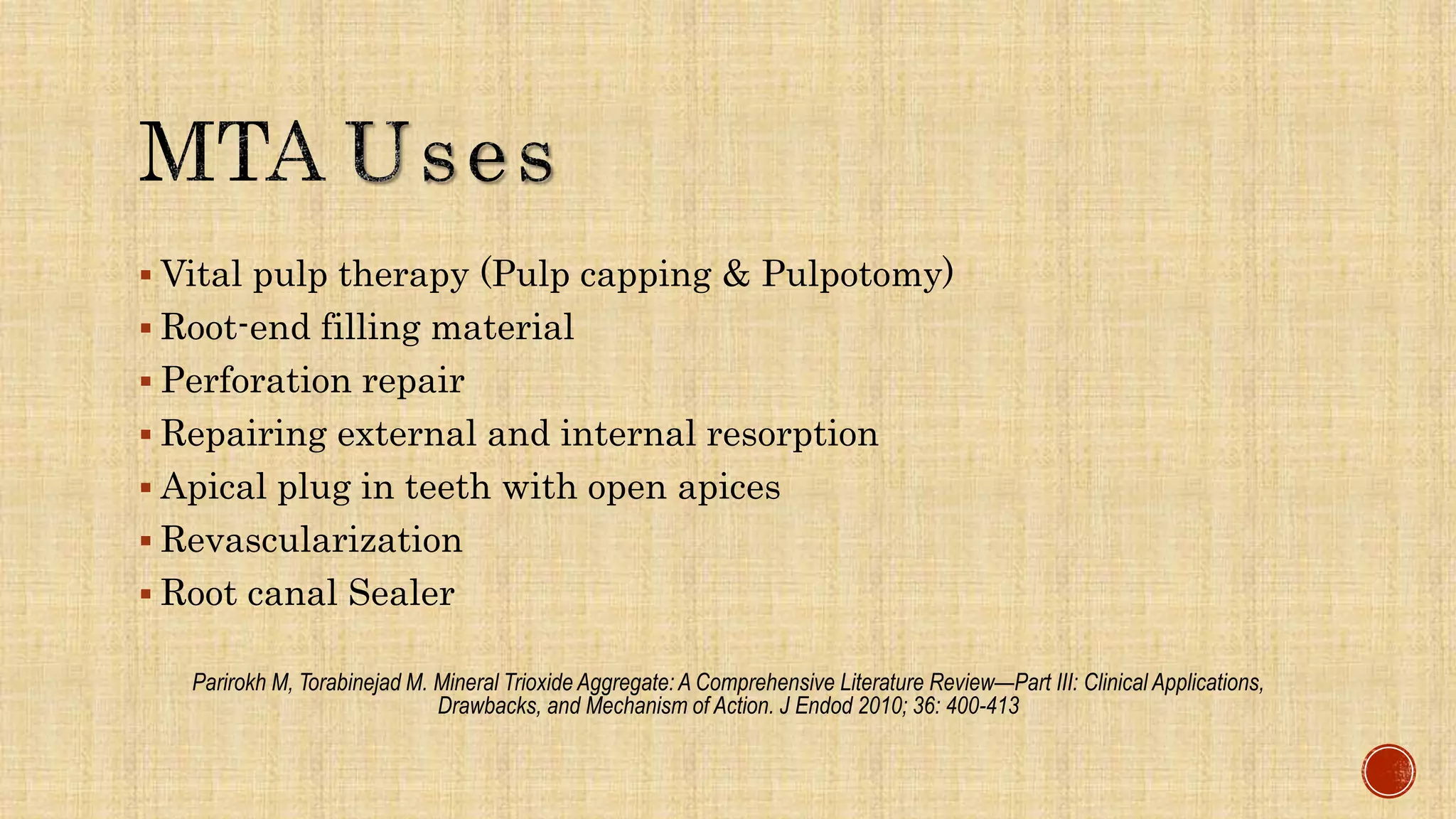 Bioactive materials in endodontics | PPTX