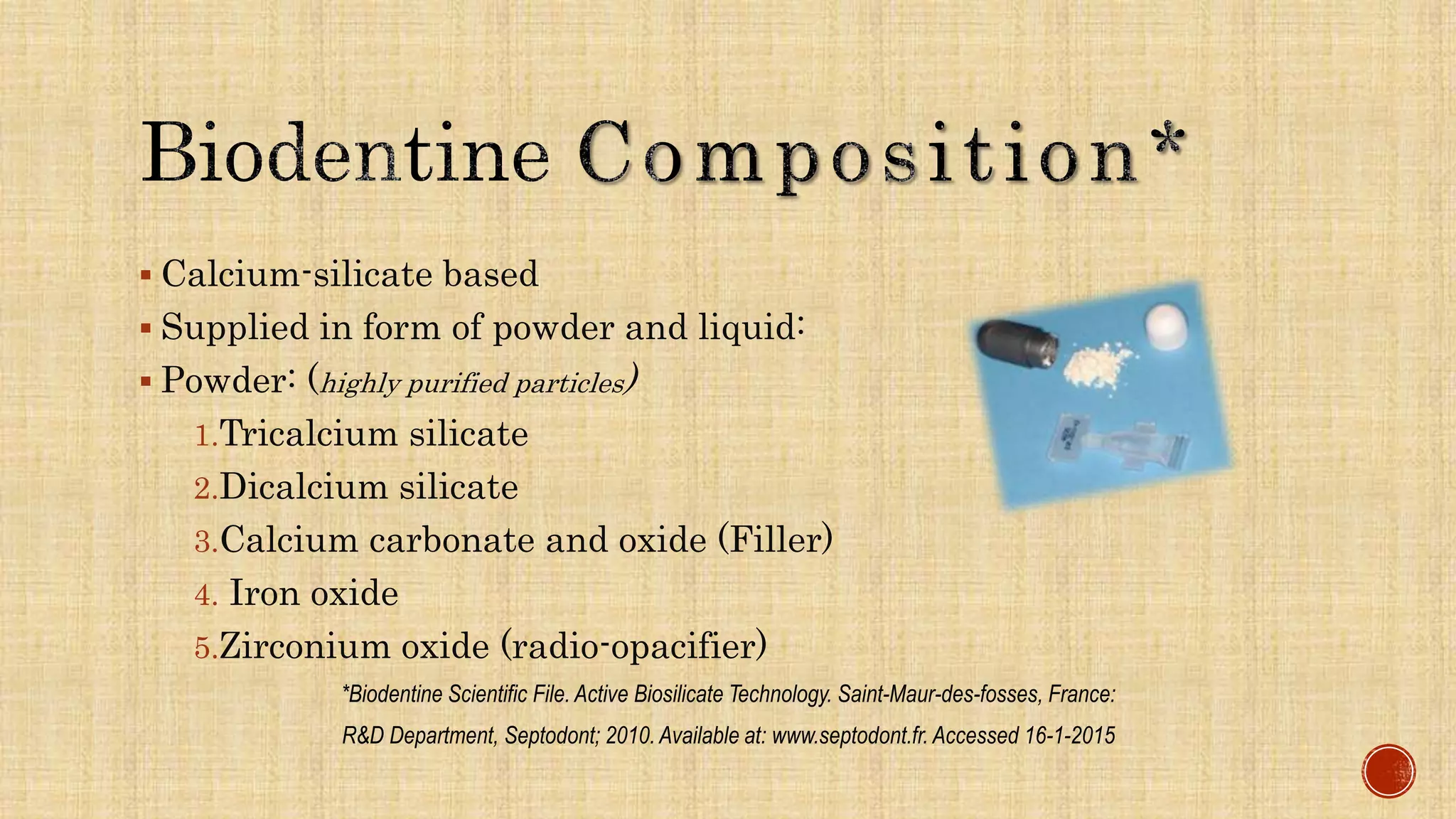 Bioactive materials in endodontics | PPTX