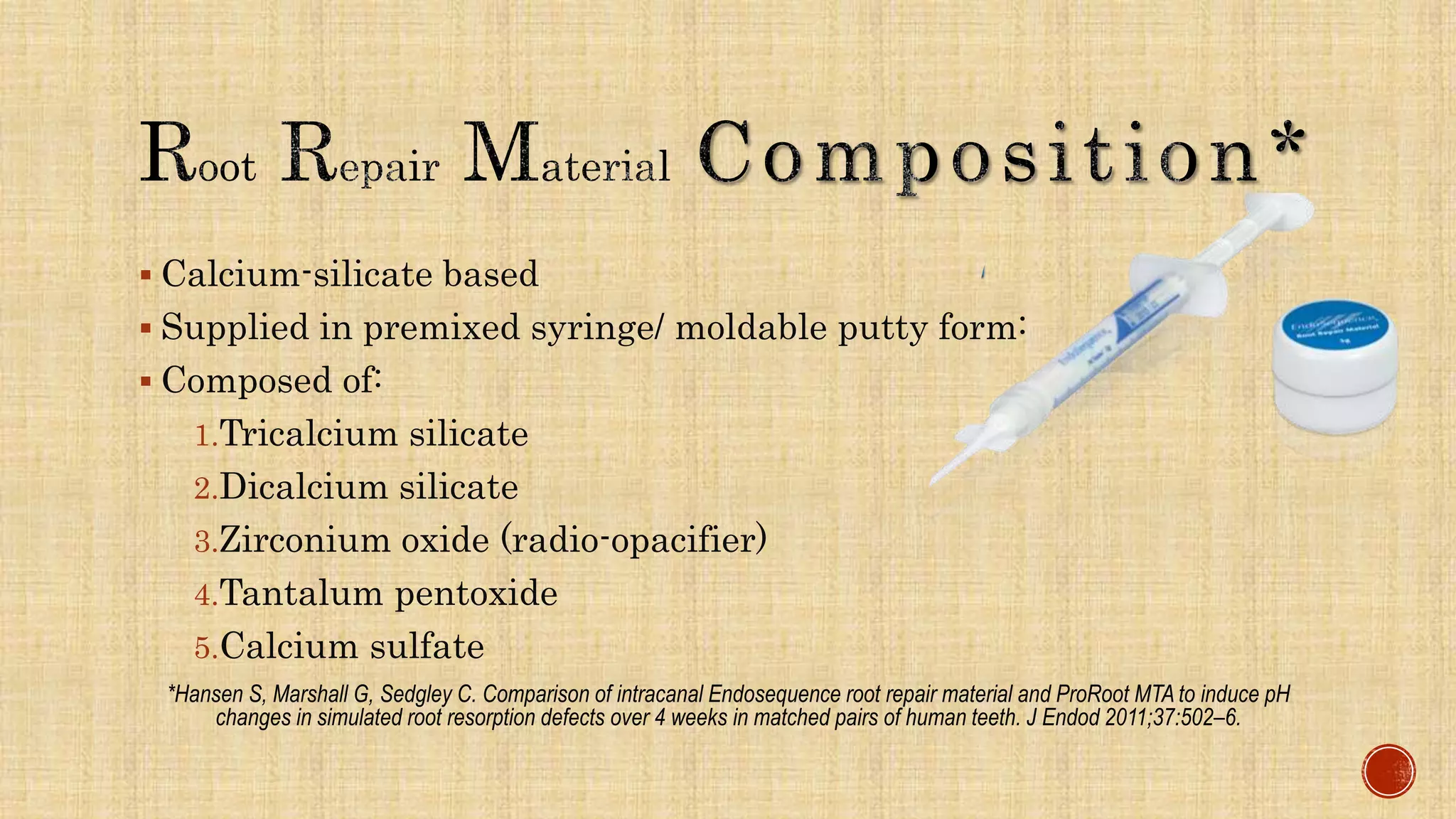 Bioactive materials in endodontics | PPTX