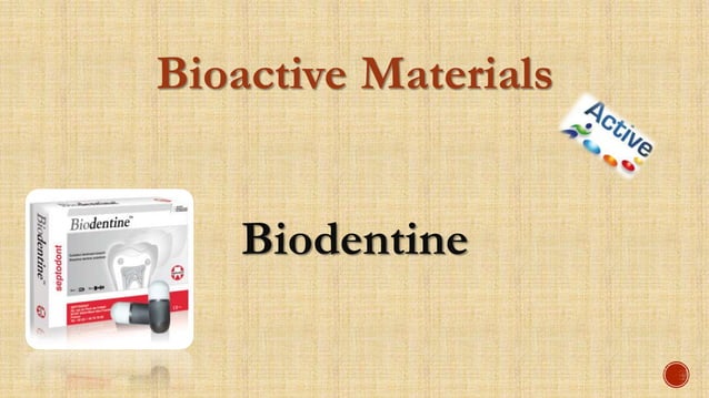 Bioactive materials in endodontics | PPTX | Dental Health | Diseases ...